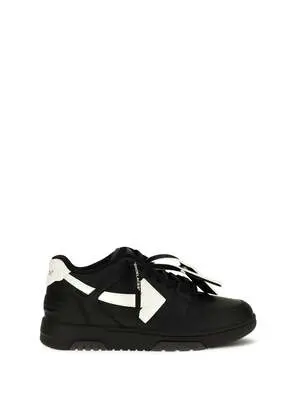 Off-White Out Of Office" Leather Sneakers - Black