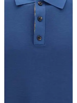 Burberry Knit Polo - Blue