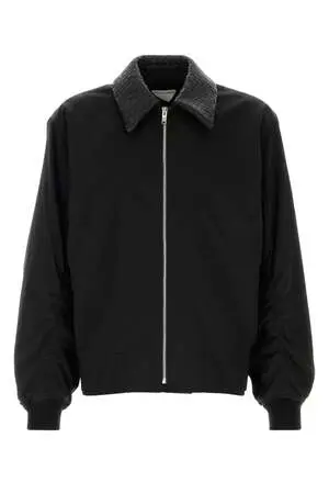 Bottega Veneta Nylon Blend Bomber Jacket - Black