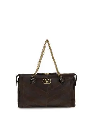 Valentino Garavani Medium Panthea Shoulder Bag - Brown