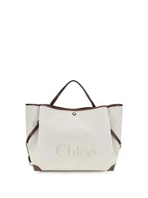 Chloé Large Carry Tote Bag - Cream