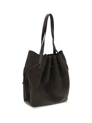 Yuzefi Suede Shoulder Bag - Brown