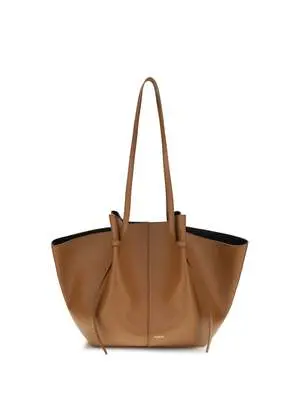 Yuzefi Large Mochi Tote Bag In Hammered Leather - Brown
