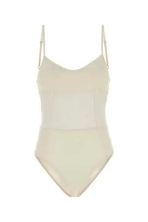 Prada Light Tulle One Piece Swimsuit - Pink