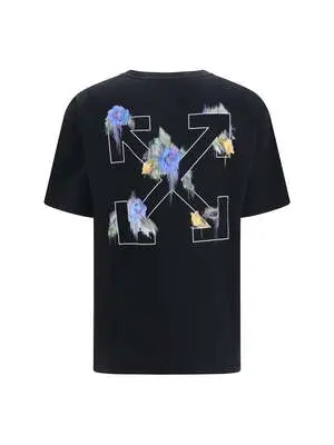 Off-White Arrow Out Flower T-shirt - Black
