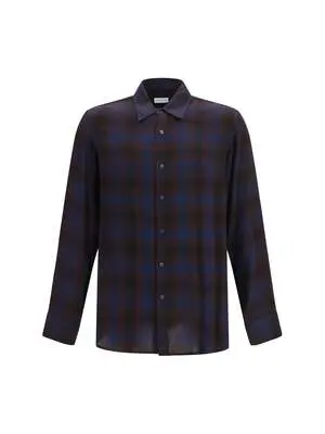Dries Van Noten Check Shirt - Blue