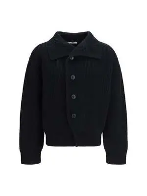 Dries Van Noten Buttoned High-neck Cardigan - Black