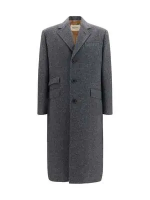 Valentino Garavani Long Single-breasted Coat - Gray