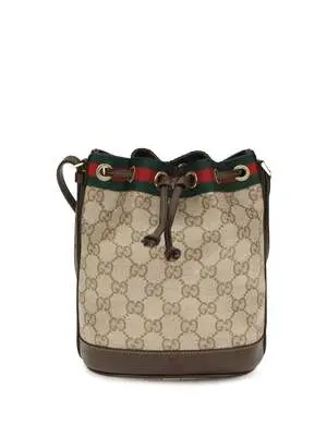 Gucci Web Stripe Bucket Bag - Cream