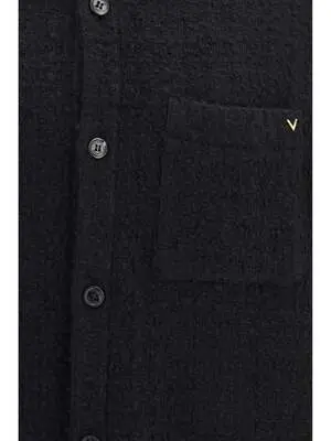 Valentino Garavani Textured High-neck Jacket