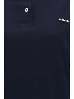 Miu Miu Striped Sleeve Polo Sweater