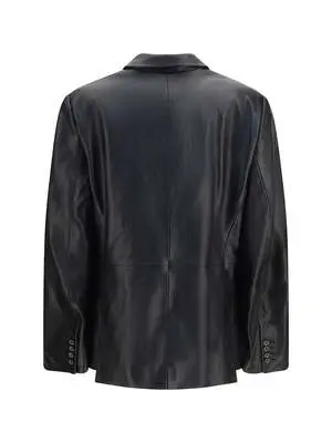 Magda Butrym Leather Blazer Jacket