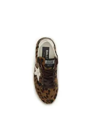 GOLDEN GOOSE Ball Star Leopard Print Calf Hair Sneakers