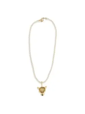 FORTE_FORTE Sculpture Necklace With Puma Pendant