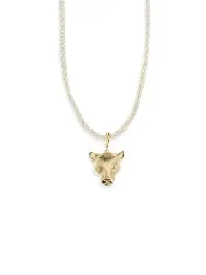 FORTE_FORTE Sculpture Necklace With Puma Pendant