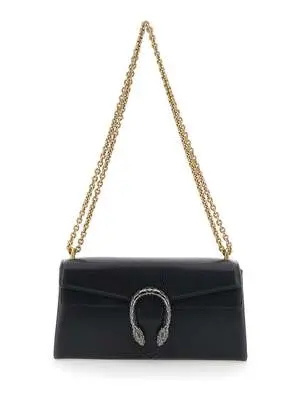 Gucci Dionysus Shoulder Bag In Leather - Black