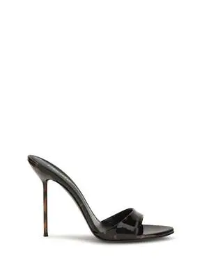 Paris Texas Lidia Patent Leather Mules - Black