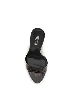 Paris Texas Lidia Patent Leather Mules - Black
