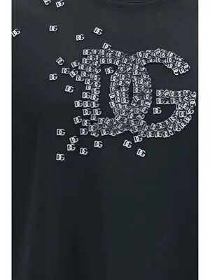 Dolce & Gabbana Cotton T-shirt With Logo - Black