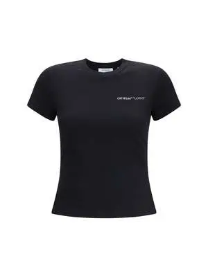 Off-White Printed Logo T-shirt - Black