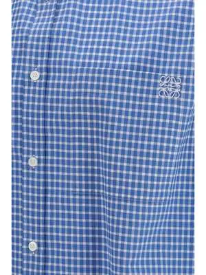 Loewe Textured Cotton Check Shirt