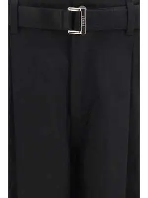 Sacai Cotton Chino Pants - Black