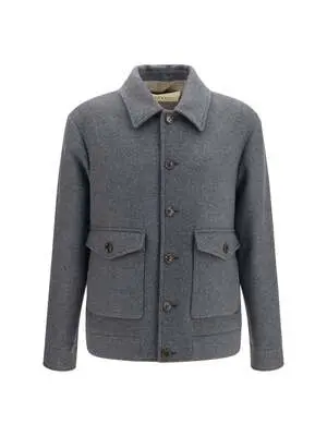 Valentino Garavani Wool And Cashmere Jacket - Gray