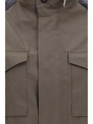 Sacai Three-quarter Sleeve Nylon And Cotton Jacket