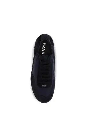 Prada Collapse Re-nylon And Suede Sneakers