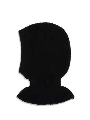 LEMAIRE Lemiare Ribbed Wool Balaclava - Black