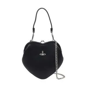 VIVIENNE WESTWOOD Belle Heart Frame Purse - Black