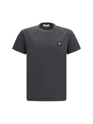 Stone Island Logo Patch T-shirt - Gray