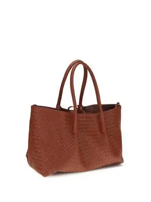 Bottega Veneta Pinacoteca Woven Leather Tote Bag - Brown