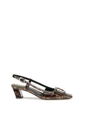 ROGER VIVIER Belle Vivier Slingback Pumps - Brown