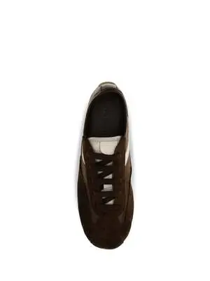 Alexander McQueen Boxe Suede, Leather, And Fabric Sneakers - Brown