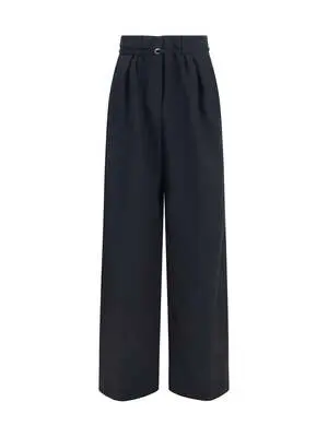 Dries Van Noten Wide-leg Pants With Drawstring
