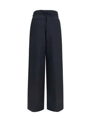 Dries Van Noten Wide-leg Trousers With Drawstring Waistband