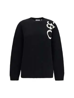 Off-White Vertical Bookish Crewneck Sweater