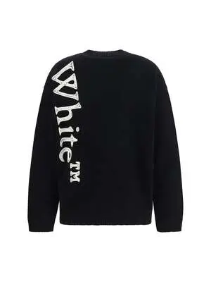 Off-White Vertical Bookish Crewneck Sweater
