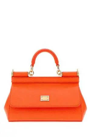 Dolce & Gabbana Small Sicily Handbag - Orange