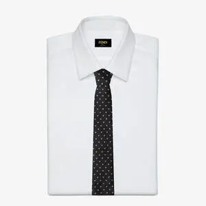 Fendi Jacquard Tie - Black
