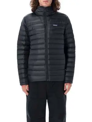 Patagonia Down Sweater Hoodie With Adjustable Hood - Nero