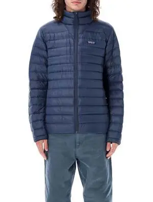 Patagonia Down Sweater Jacket With 800-fill Goose Down And Recycled Ripstop Nylon - Blu