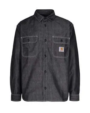 Carhartt Work In Progress Classic Short Sleeve Denim Shirt - Black