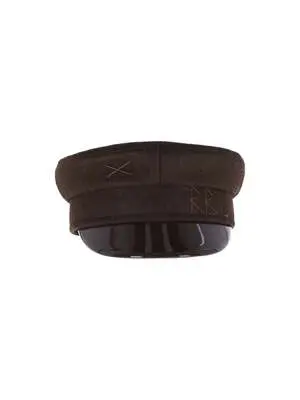 Ruslan Baginskiy Wool Felt Hat With Trim - Brown