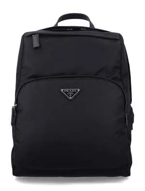 Prada Recycled Polyamide And Calf Leather Bag For