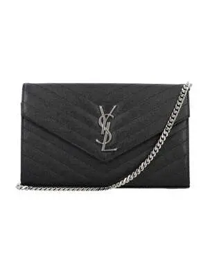 Saint Laurent Black Calfskin Leather Mini Bag For - Nero
