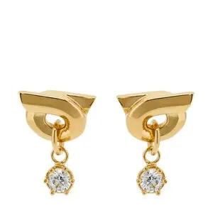 FERRAGAMO Gancini Earrings - Gold