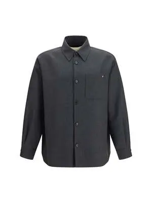 Valentino Garavani Vlogo Wool Blend Jacket - Gray