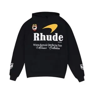Rhude Monaco Hoodie - Black